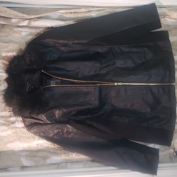 Baccini | Jackets & Coats | Baccini Leather Jacket | Poshmark